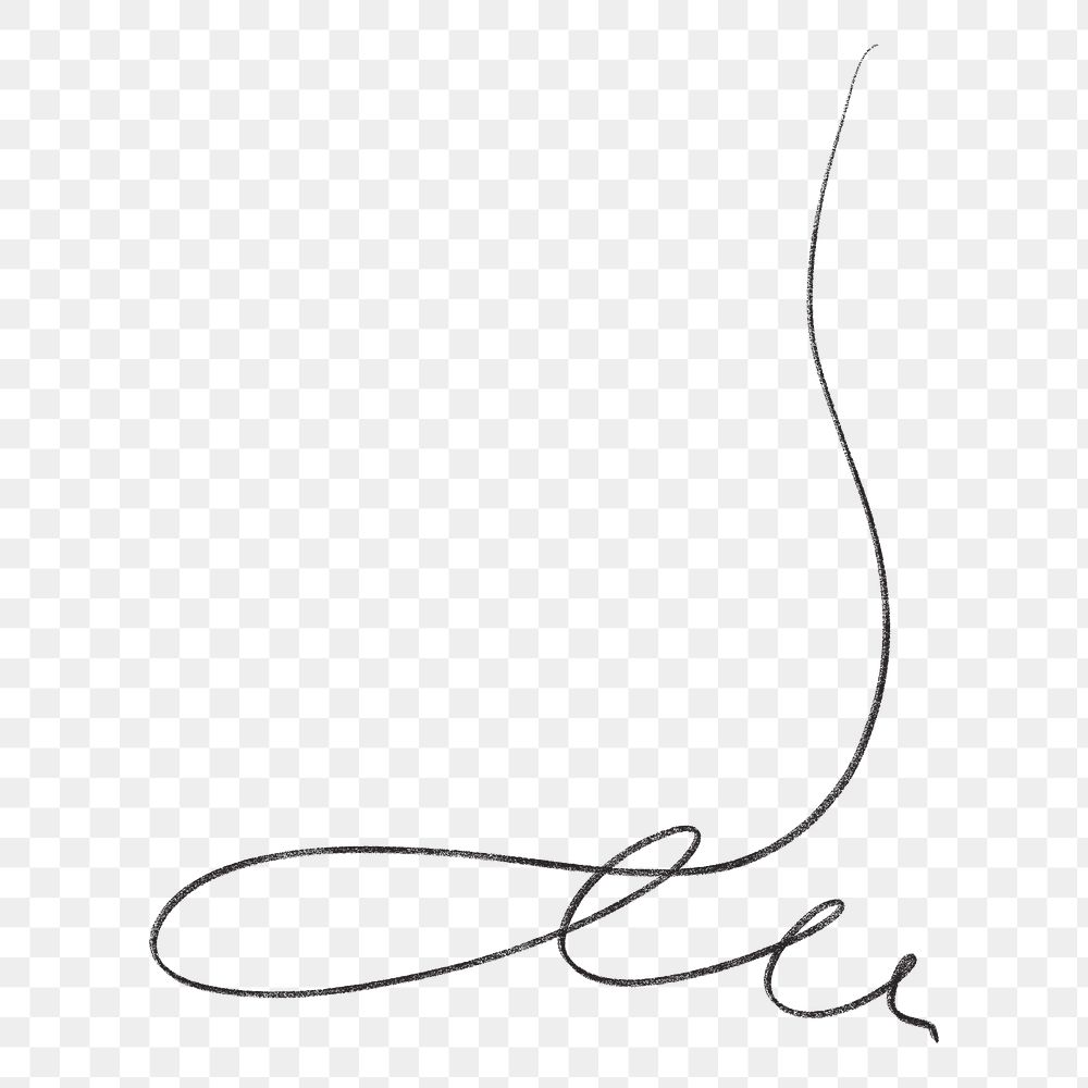 Scribble line png sticker, transparent | Premium PNG - rawpixel