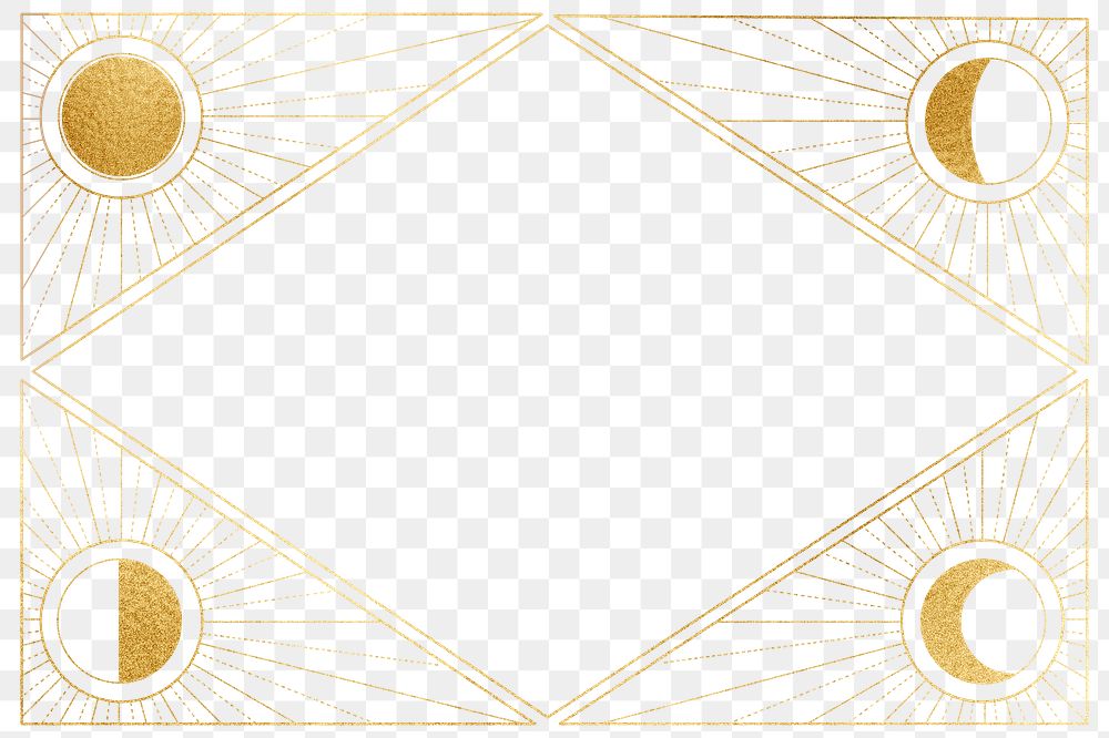 Gold celestial png frame, vintage | Premium PNG - rawpixel