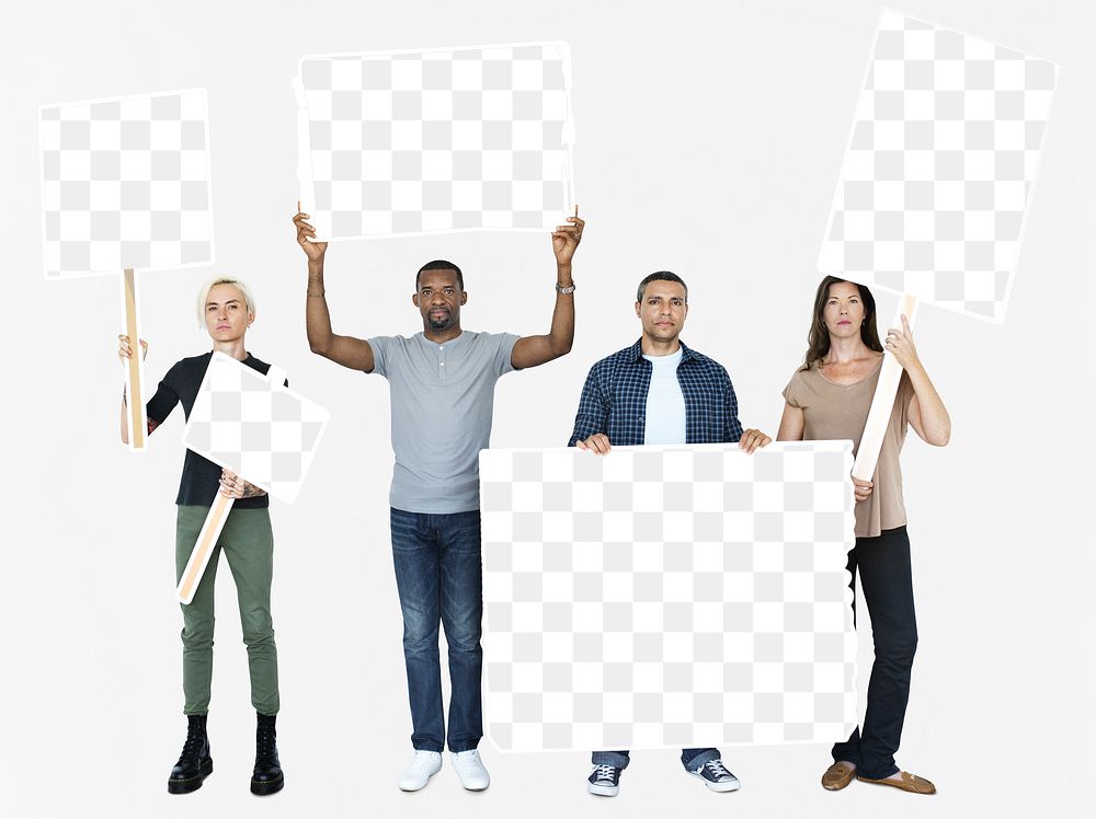 Protest sign png mockups, transparent | Premium PNG - rawpixel