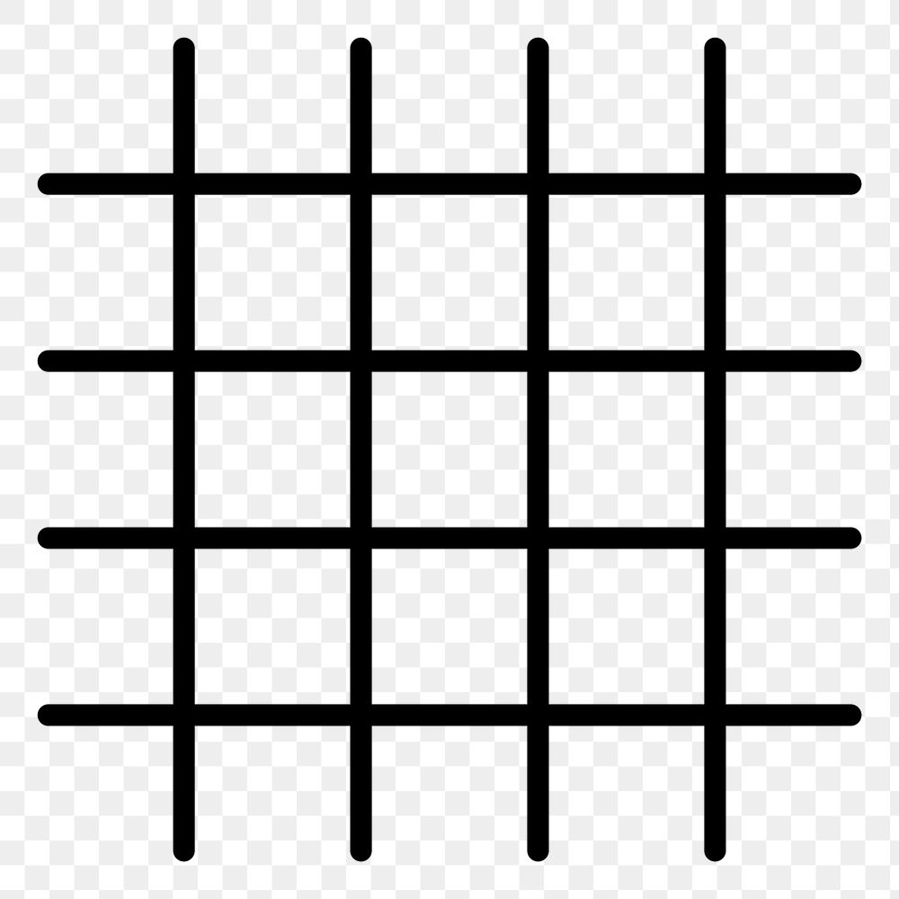 Black grid png sticker, transparent | Free PNG - rawpixel