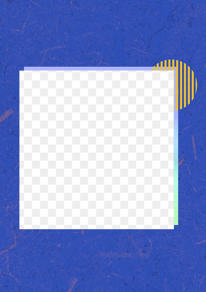 Blue square png frame, | Free PNG - rawpixel