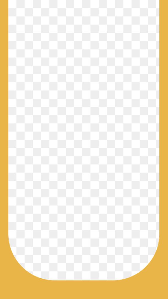 Yellow curve png border frame, | Premium PNG - rawpixel