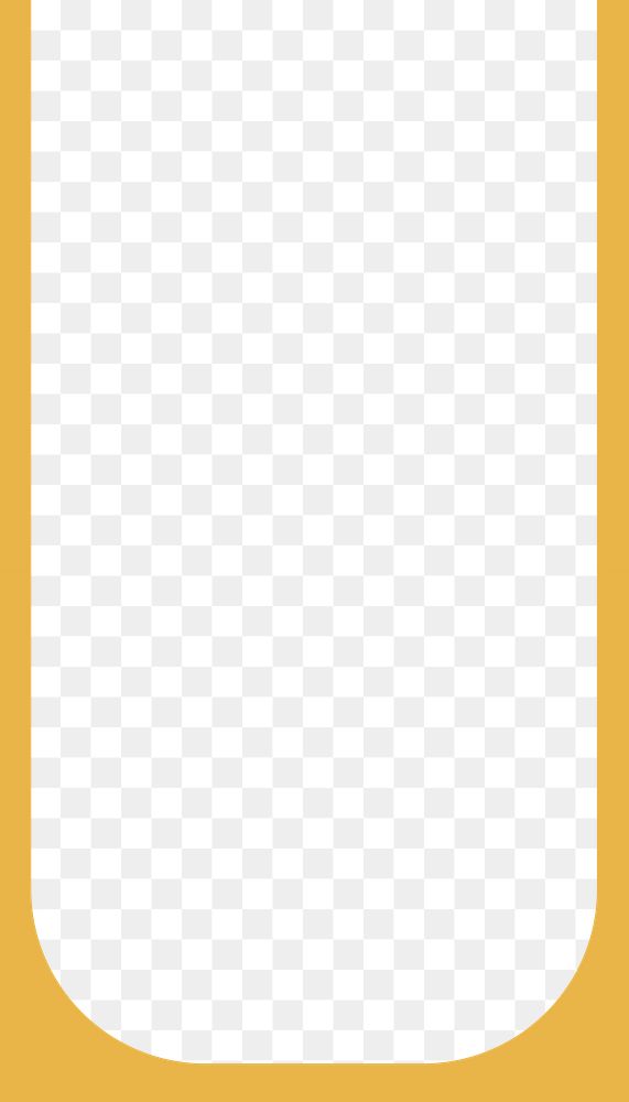 Yellow curve png border frame, | Premium PNG - rawpixel