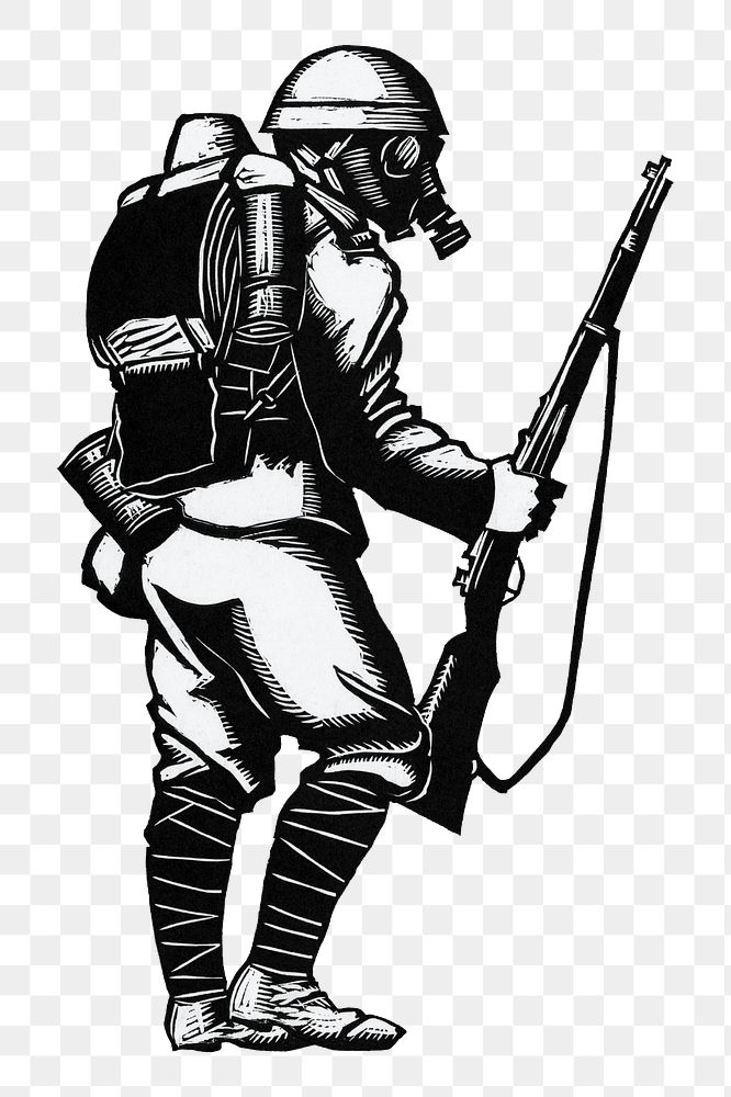PNG Gas mask soldier | Premium PNG Illustration - rawpixel