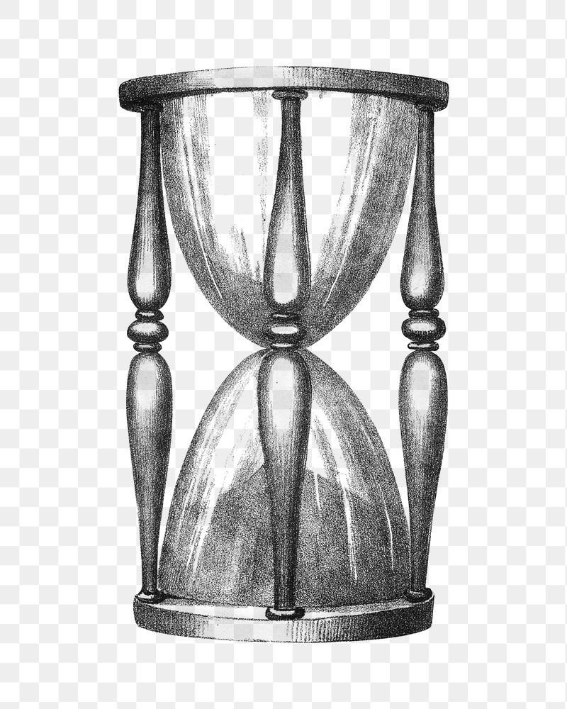PNG Hourglass, vintage object illustration, | Premium PNG Illustration ...