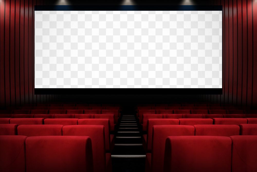 Movie screen png mockup, transparent | Premium PNG - rawpixel