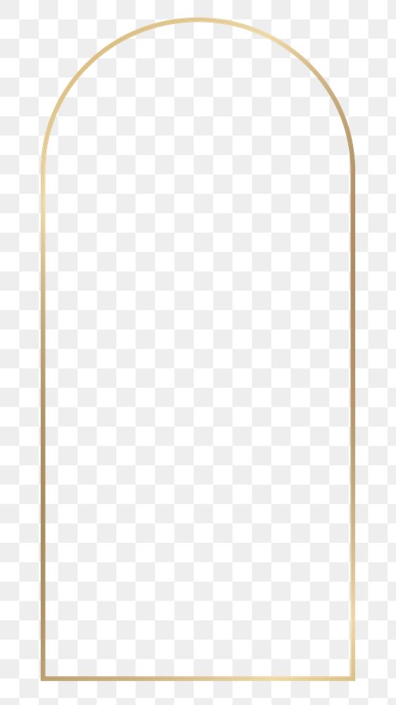 PNG Golden vintage arch frame | Premium PNG - rawpixel
