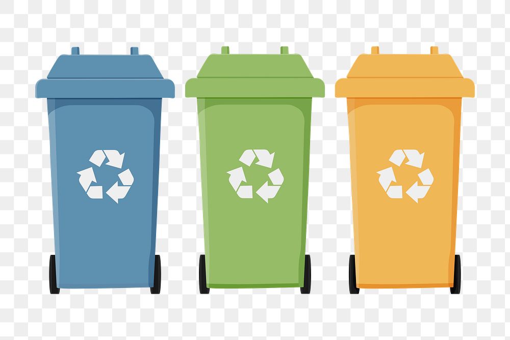 Recycling png waste bins, transparent | Free PNG - rawpixel