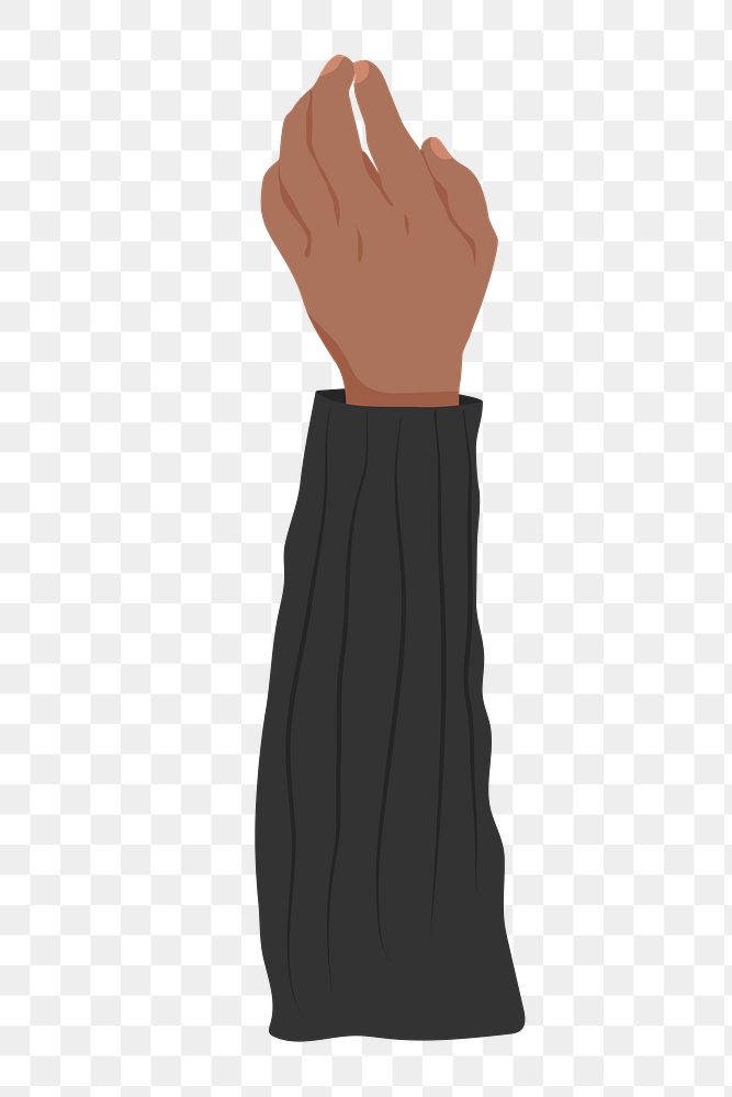 Raised black hand png gesture, | Free PNG - rawpixel