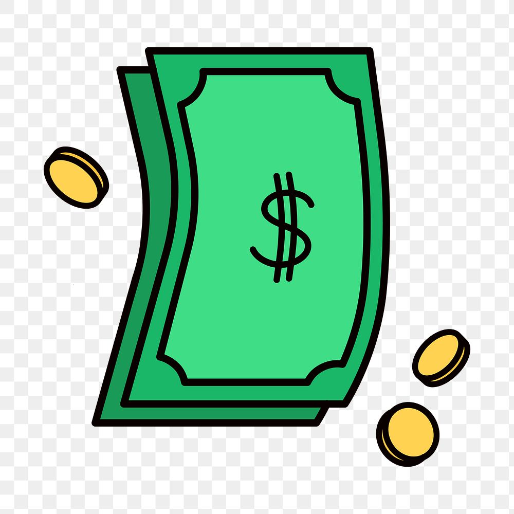 Dollar bills png, transparent background | Free Icons - rawpixel