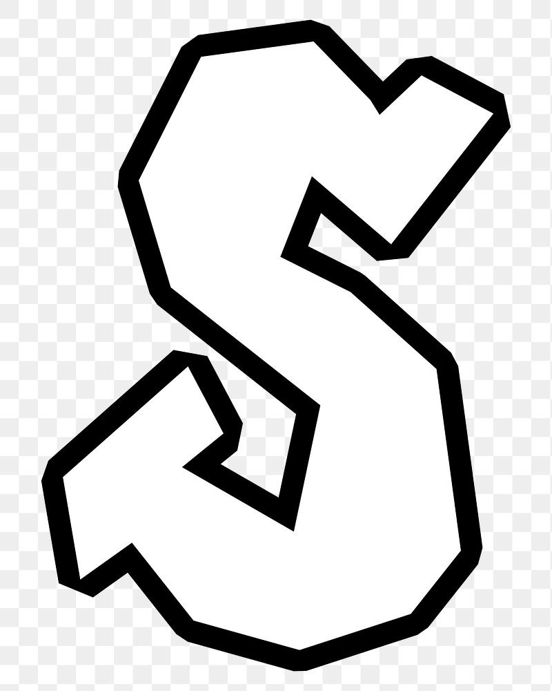 S letter png, street graffiti | Free PNG - rawpixel