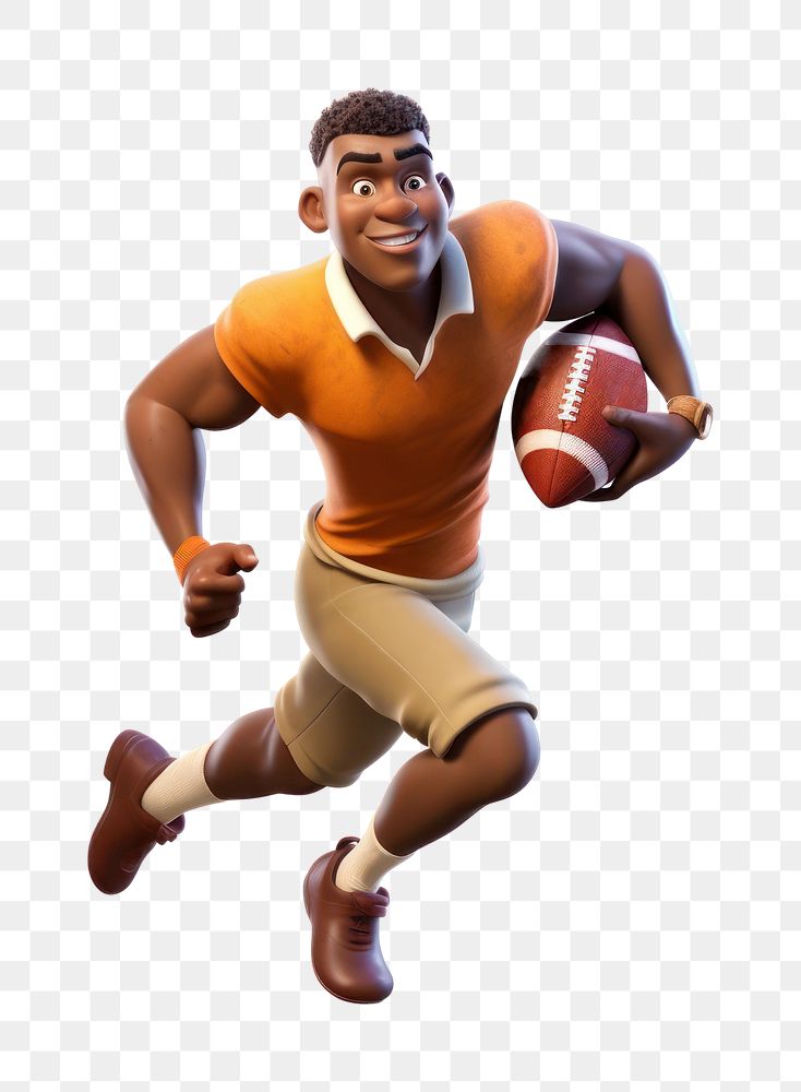 PNG Football running cartoon sports. | Free PNG - rawpixel