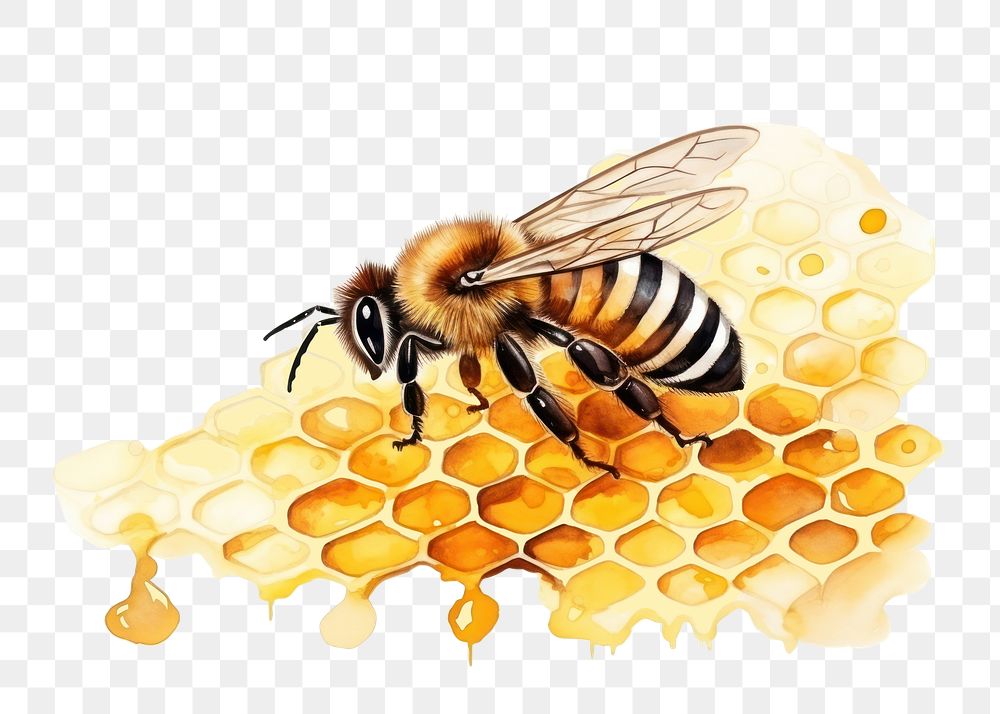 PNG Bee honeycomb animal insect. | Free PNG - rawpixel