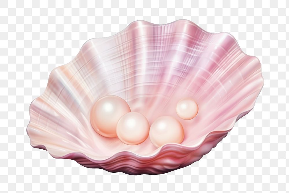 Seashell pearl clam invertebrate. AI | Free PNG - rawpixel