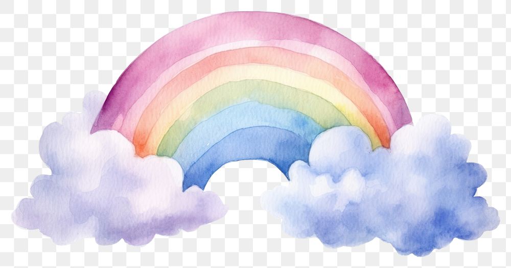 PNG Rainbow backgrounds nature cloud. | Free PNG - rawpixel
