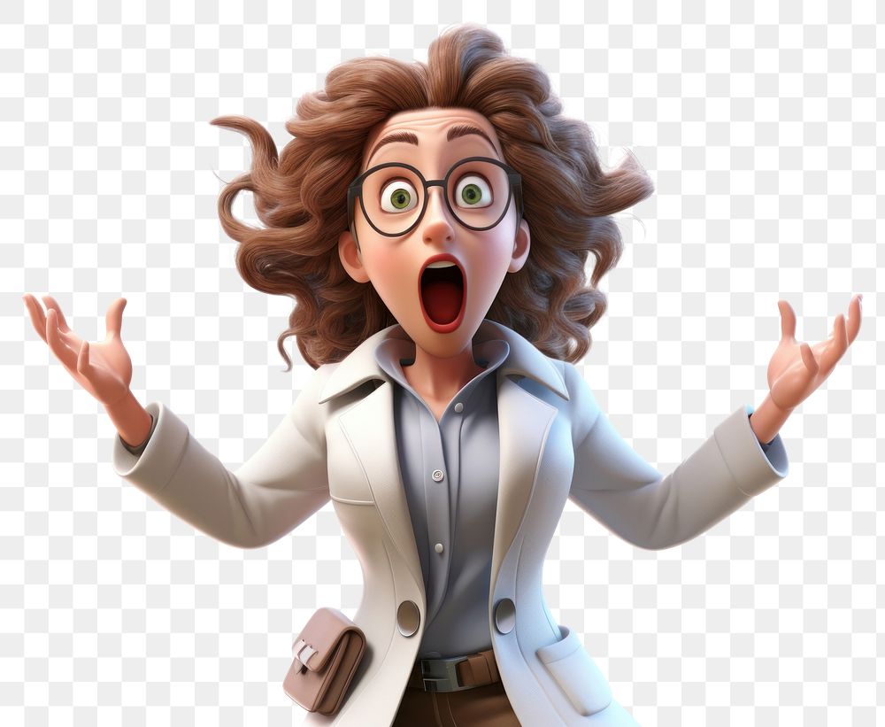 PNG Cartoon surprise glasses adult. | Free PNG - rawpixel