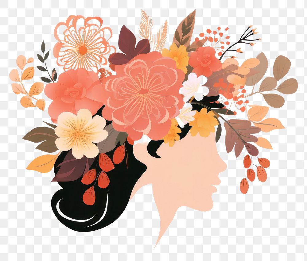 PNG Flower pattern plant head. | Free PNG - rawpixel