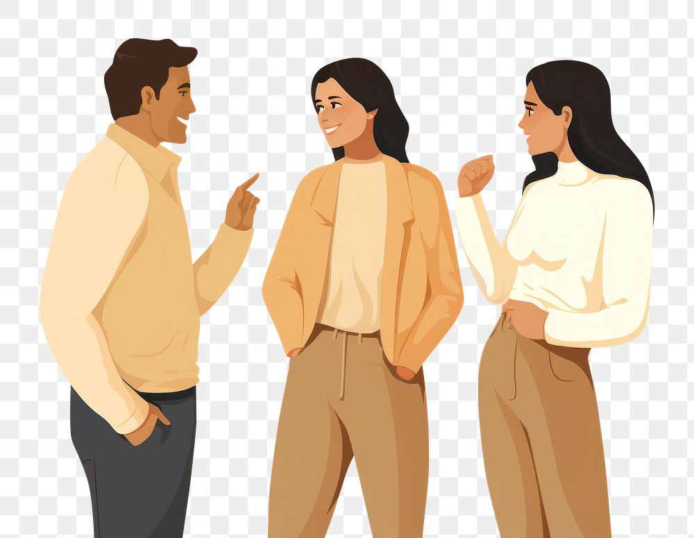 PNG Talking people adult togetherness. | Free PNG - rawpixel