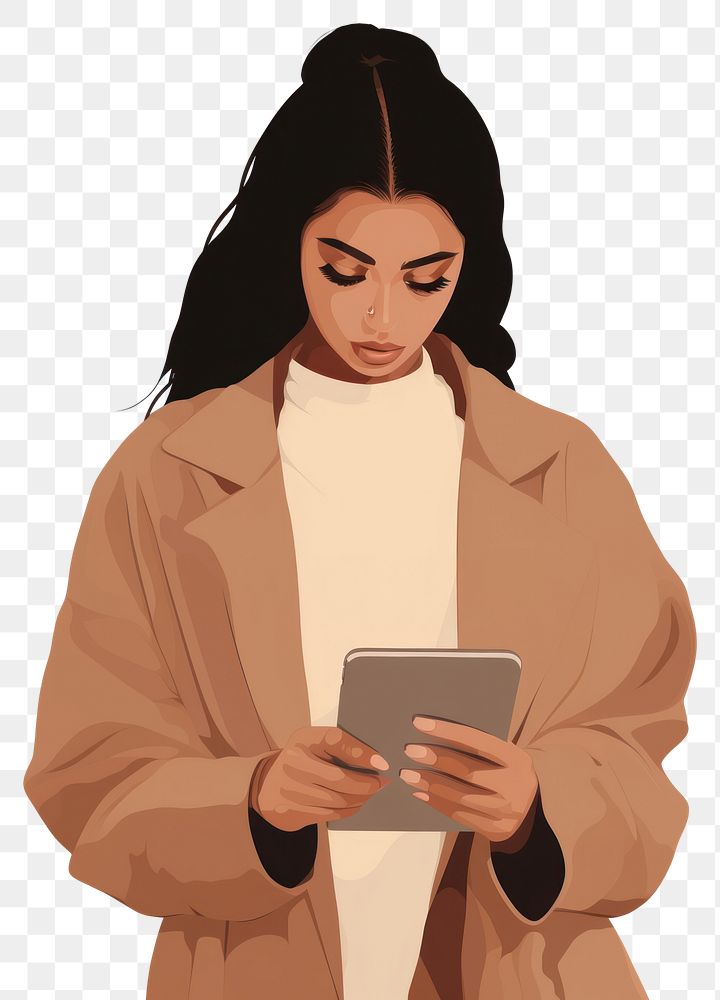 PNG Tablet portrait drawing sketch. | Free PNG - rawpixel