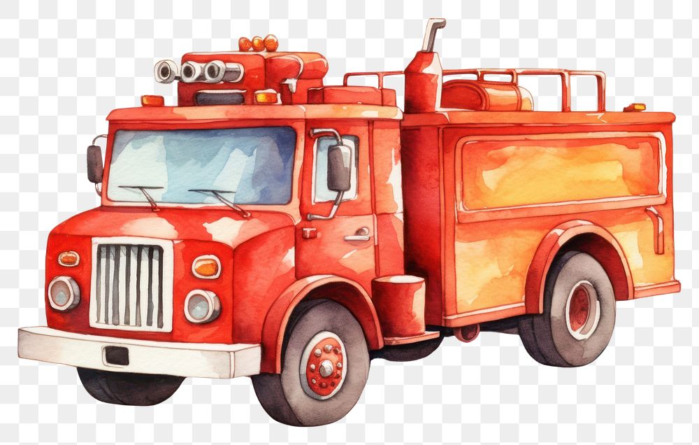 PNG Cute fire engine vehicle | Free PNG - rawpixel