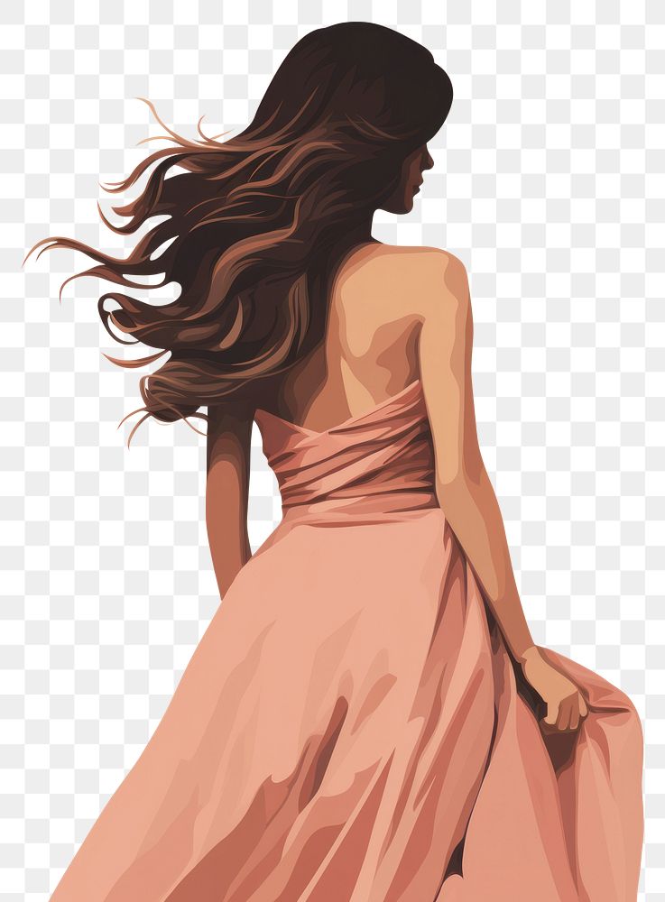 PNG Woman back dress fashion | Free PNG - rawpixel