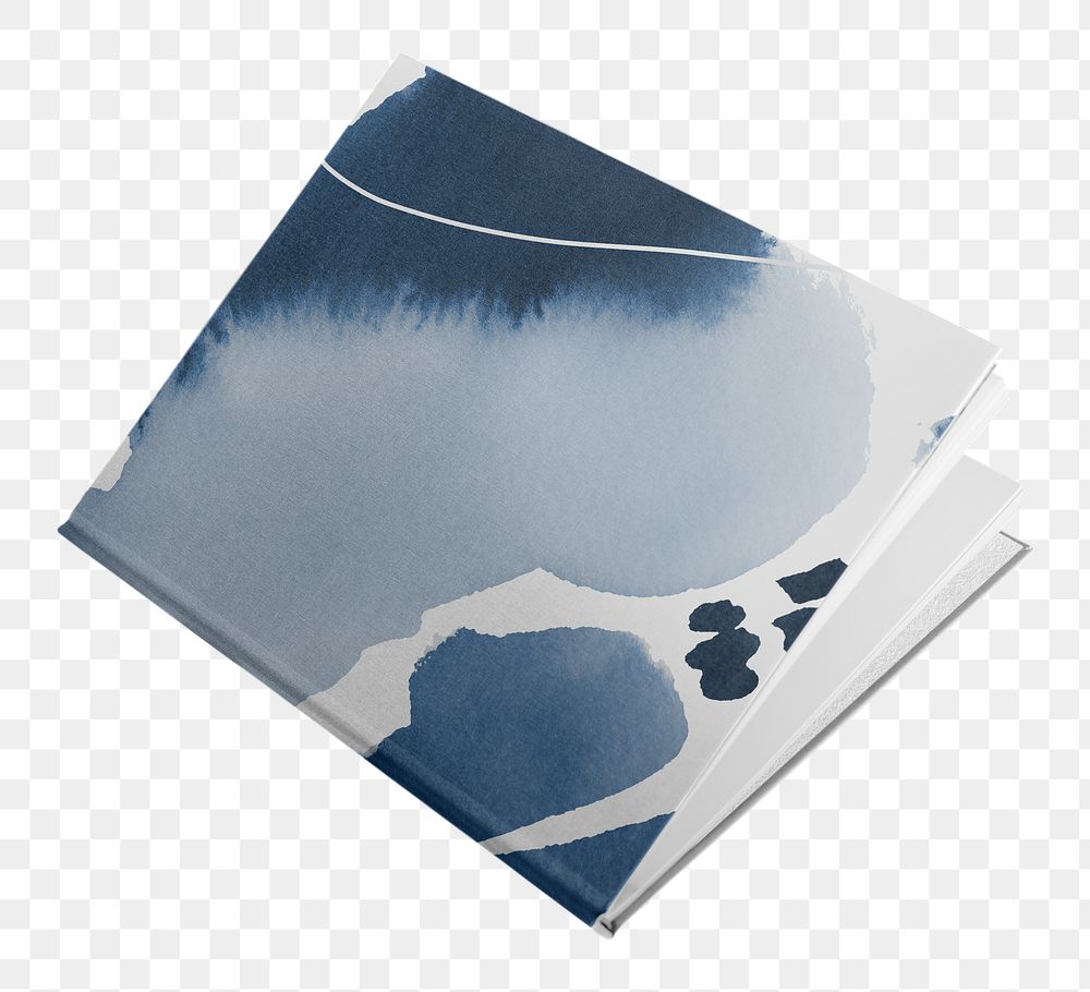 Blue magazine cover png, transparent | Premium PNG - rawpixel