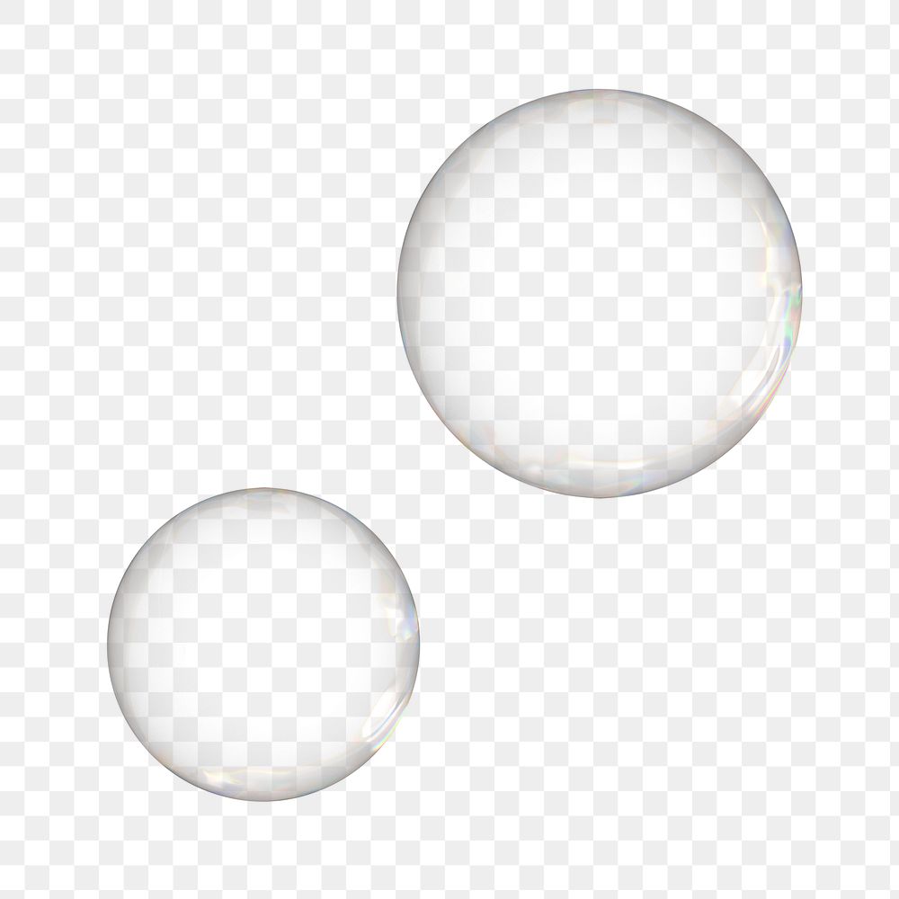Transparent bubbles png sticker, 3D | Premium PNG - rawpixel