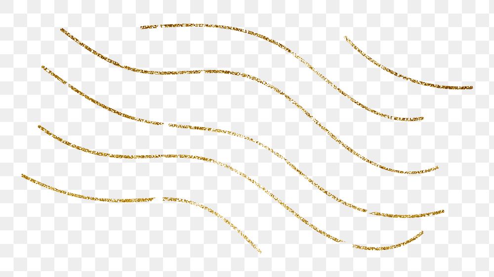 Gold wavy lines png sticker, | Premium PNG - rawpixel