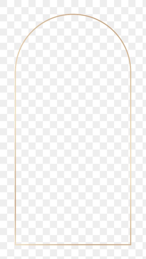 Png gold arch border frame, | Premium PNG - rawpixel