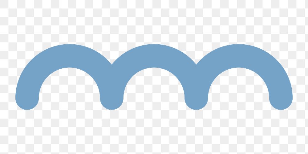 Blue squiggly shape png, transparent | Premium PNG - rawpixel