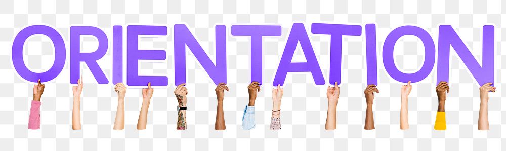 Orientation word png element, transparent | Free PNG - rawpixel