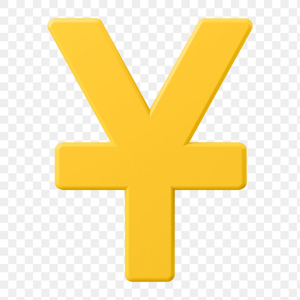 Chinese Yuan png sign clipart, | Premium PNG Sticker - rawpixel