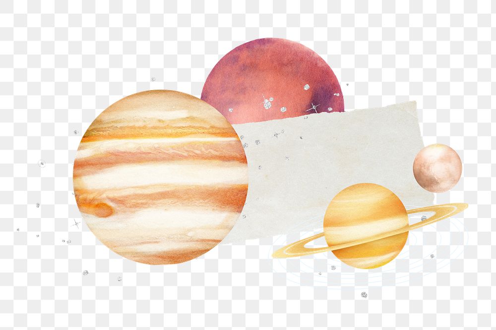 Space planets png sticker, transparent | Premium PNG - rawpixel