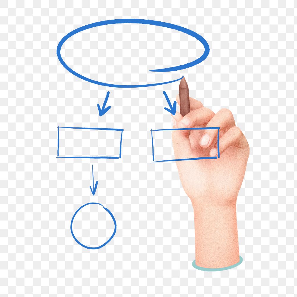 Mind mapping hand png sticker, | Premium PNG - rawpixel