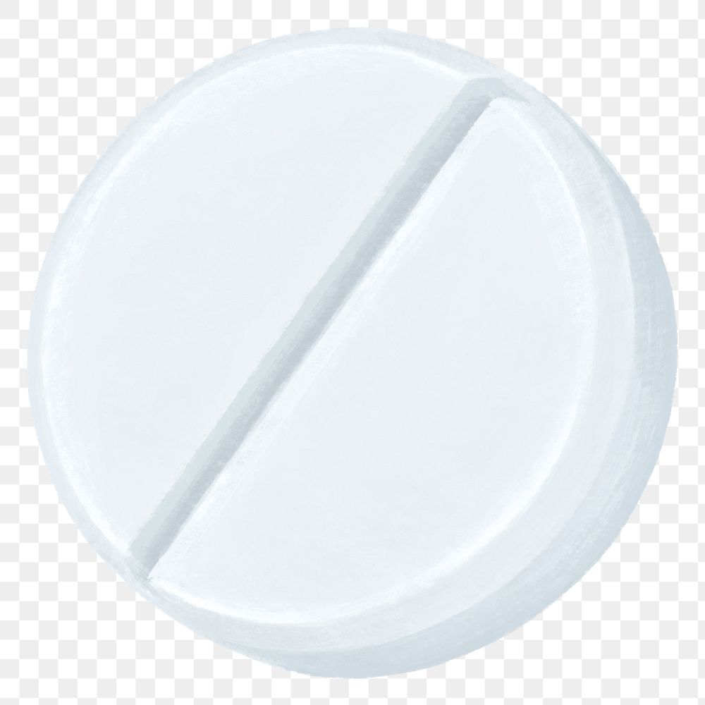 White medicine tablet png, transparent | Premium PNG - rawpixel