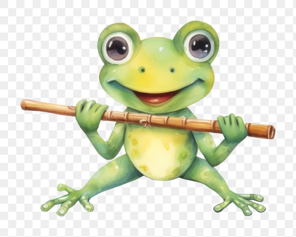 PNG Frog playing Flute animal | Free PNG - rawpixel