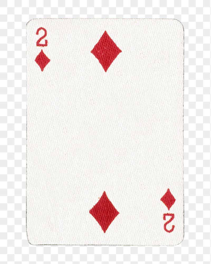PNG 2 diamond poker card | Premium PNG Illustration - rawpixel