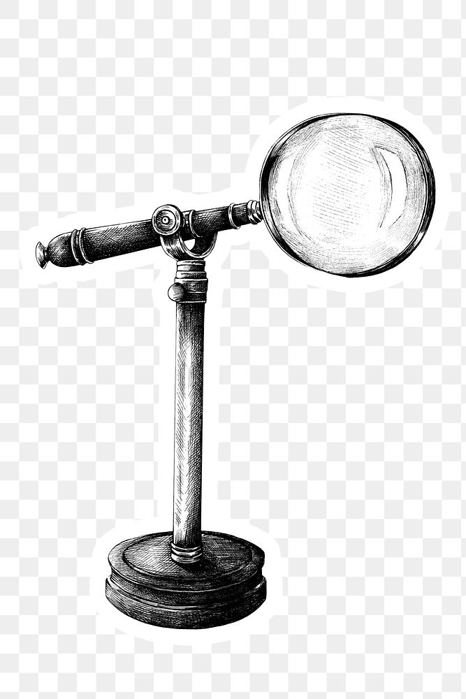 hand-drawn-magnifying-glass-sticker-free-png-sticker-rawpixel
