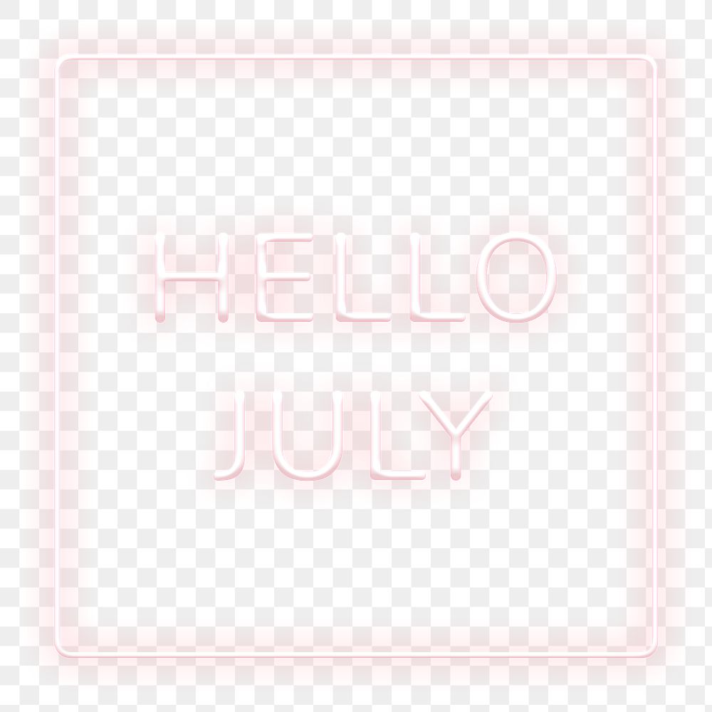 Frame with Hello July png | Free PNG Sticker - rawpixel