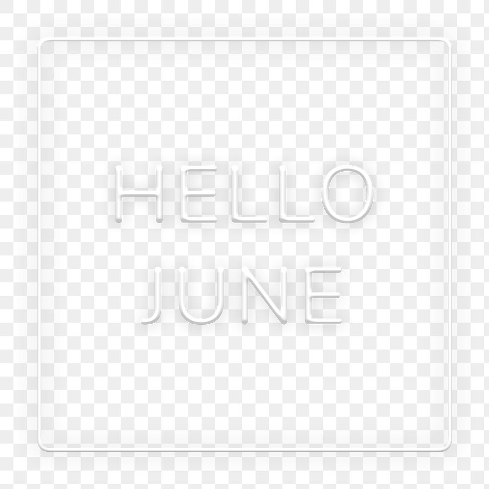 Frame with Hello June png | Free PNG - rawpixel