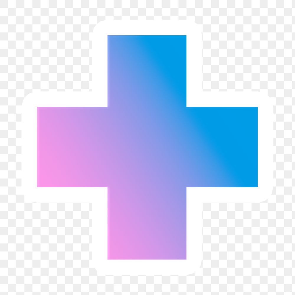 Gradient plus sign png mathematical | Free PNG Sticker - rawpixel
