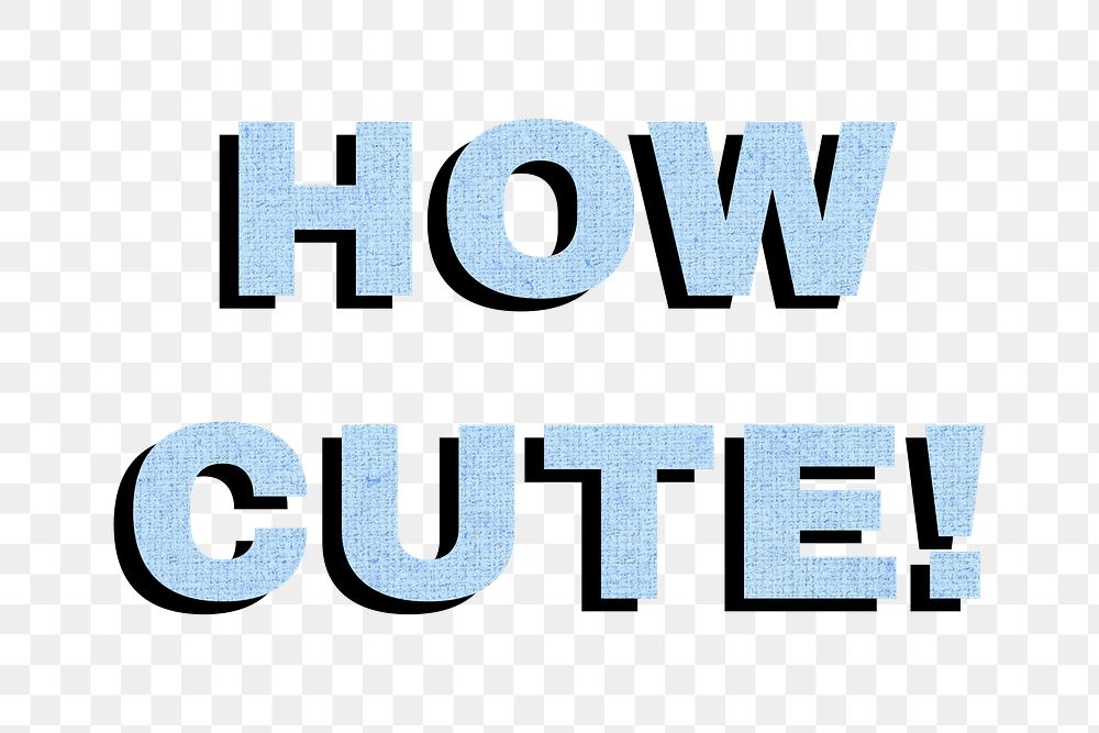 How cute! png word sticker | Free PNG Sticker - rawpixel