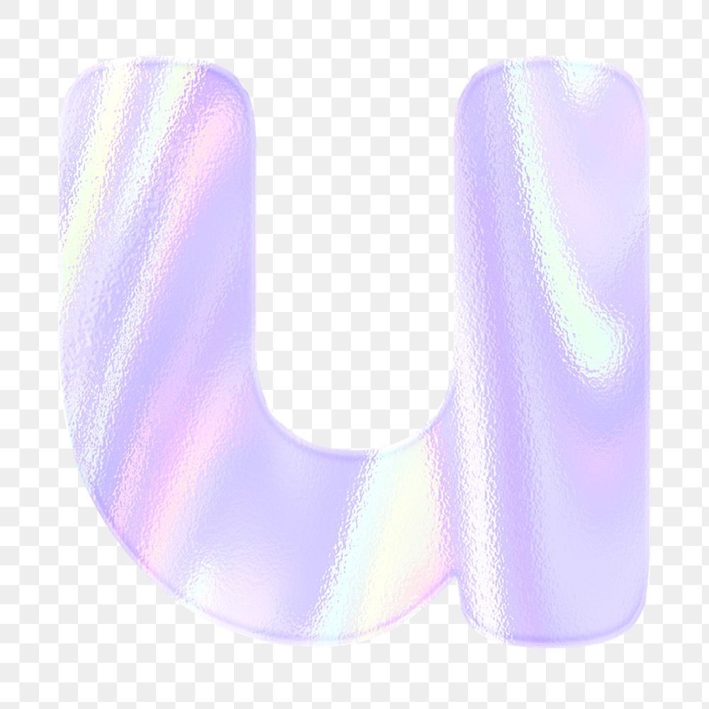 Alphabet u png sticker shiny | Free PNG Sticker - rawpixel