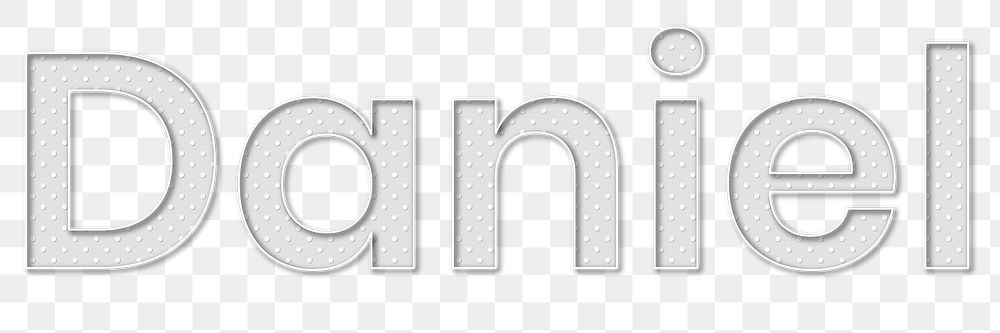 Png male name Daniel typography | Free PNG Sticker - rawpixel