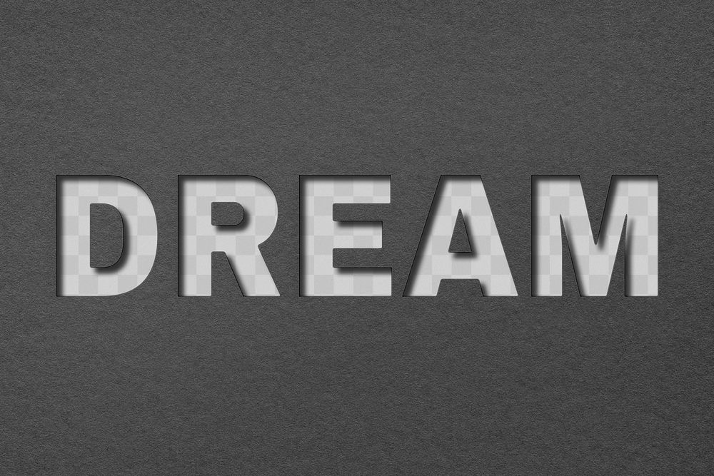 Dream word png clipart paper | Free PNG Sticker - rawpixel
