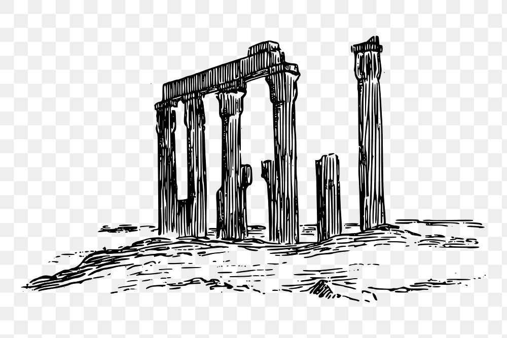 Temple ruins png, historical landmark | Free PNG - rawpixel