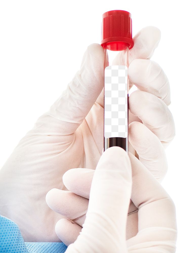 Doctor holding a blood test | Free PNG - rawpixel