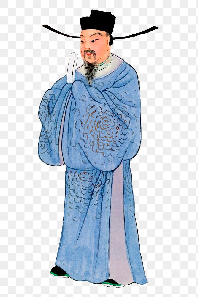 Chinese official robe png, men's | Premium PNG Sticker - rawpixel