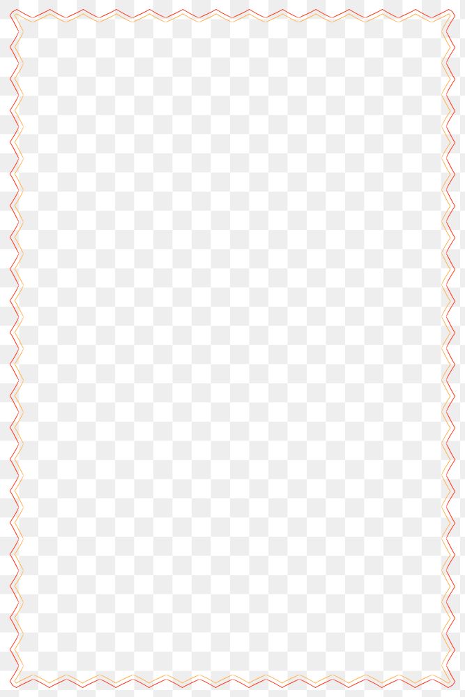 Red and yellow zigzag frame | Free PNG - rawpixel