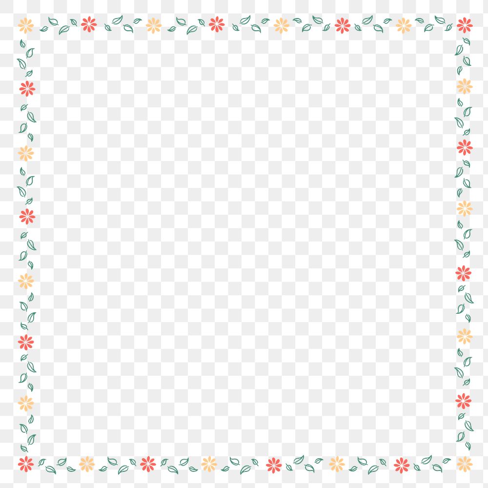 Summer flower frame design element | Premium PNG - rawpixel